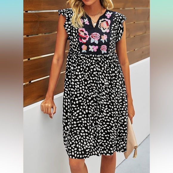 kirundo | Dresses | Kirundo Womens 223 Summer Mini Dress Boho Floral ...